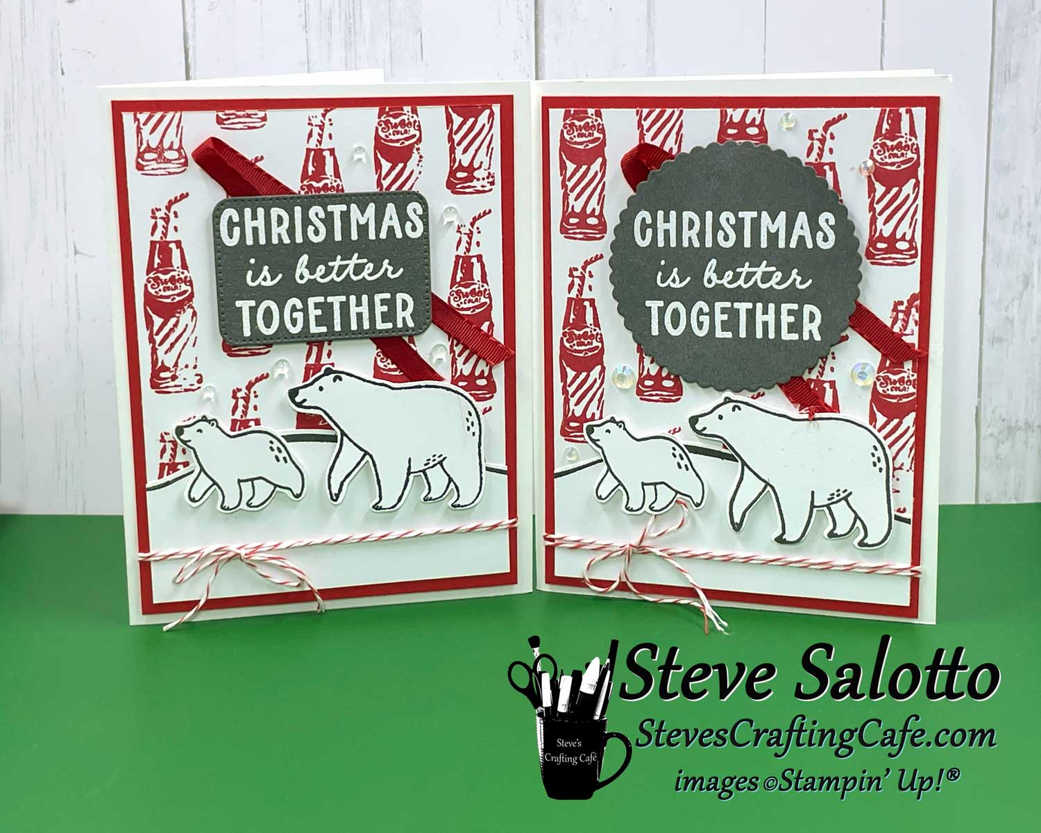 A Cola Polar Bear Christmas Card! • Steve's Crafting Café